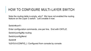 Cisco CCNA- How to Configure Multi-Layer Switch | PPTX