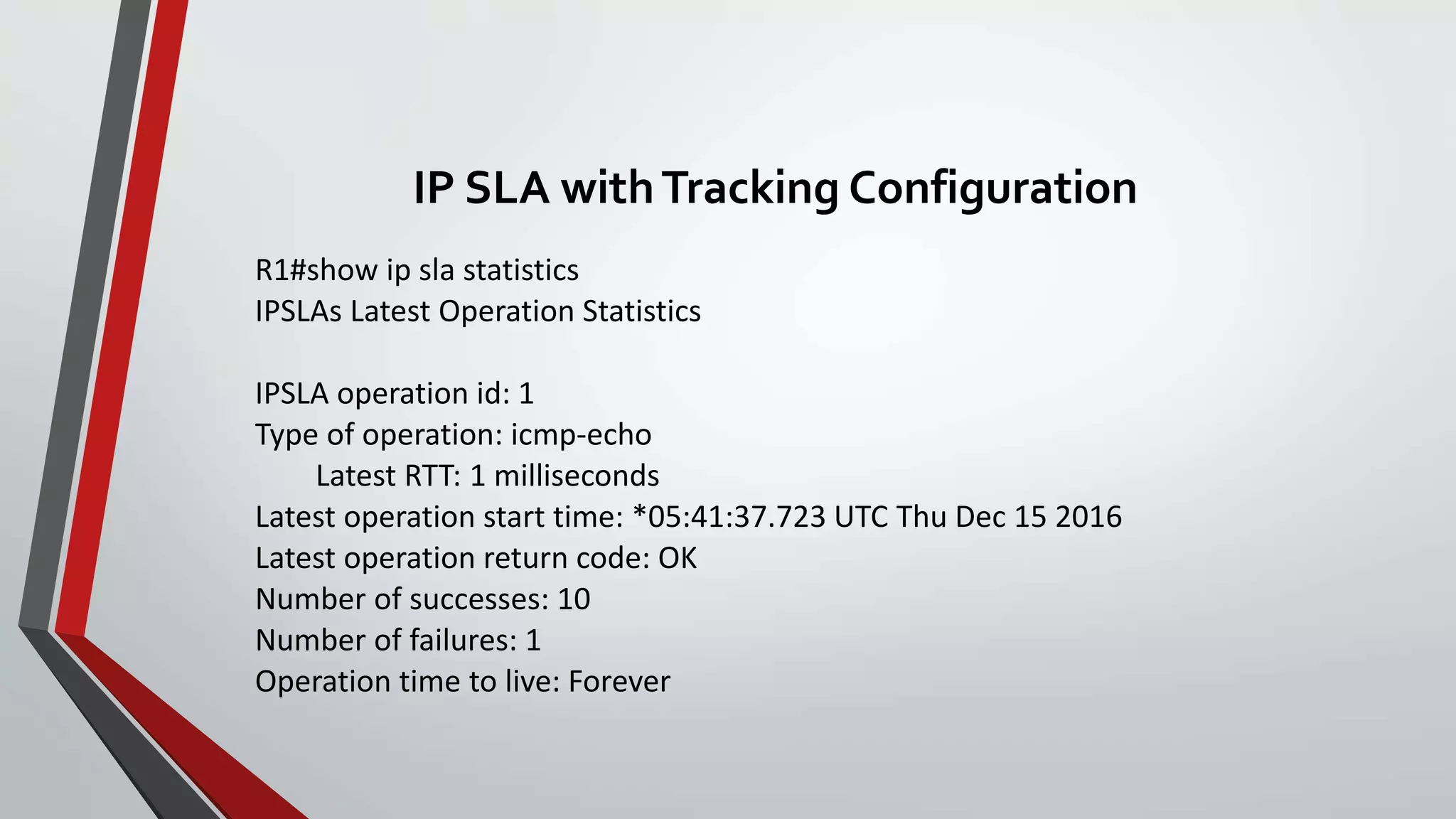 Cisco Ccna Ip Sla With Tracking Configuration Pptx Computer Networking Computing