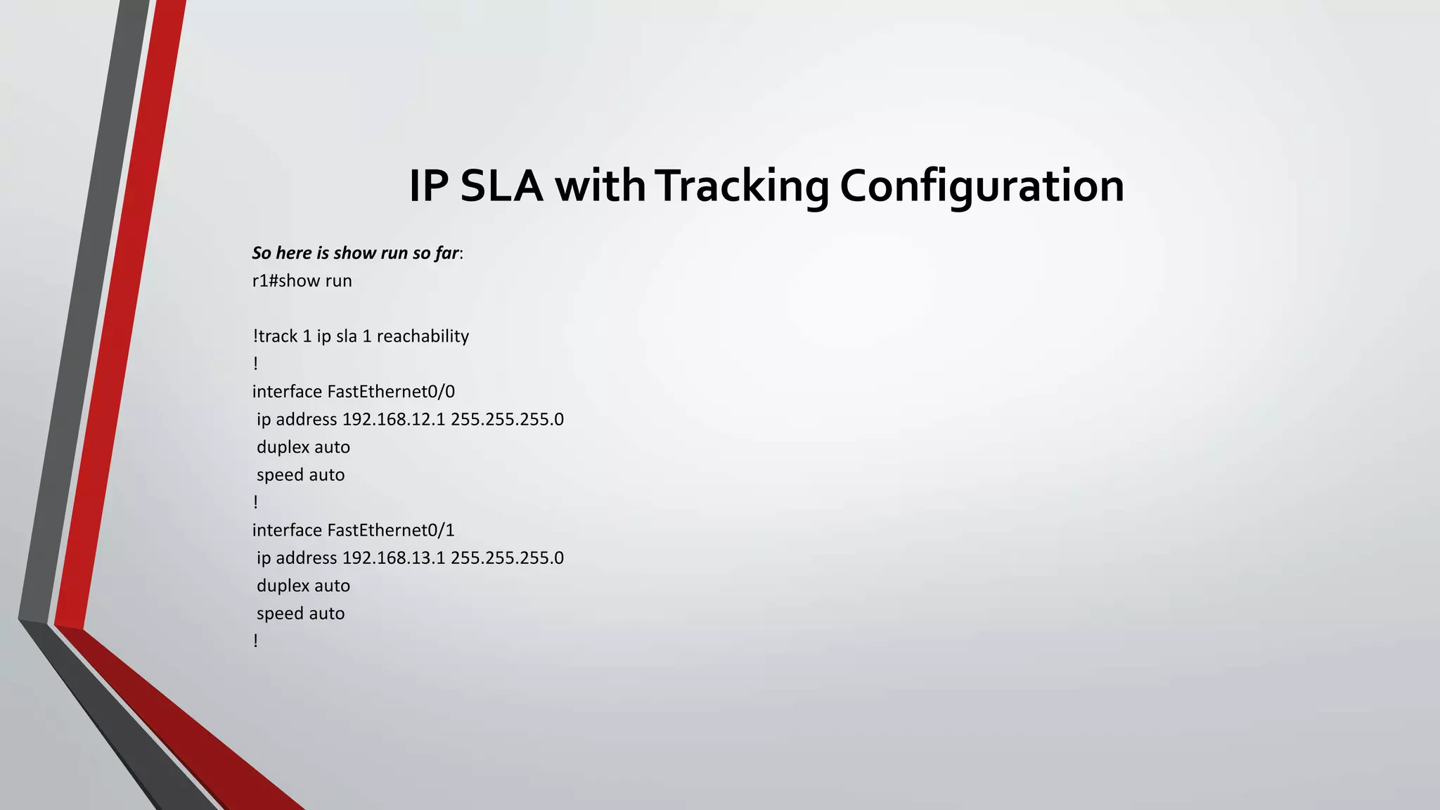Cisco Ccna Ip Sla With Tracking Configuration Pptx Computer Networking Computing