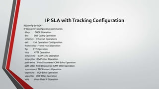 Cisco CCNA IP SLA with tracking configuration | PPTX