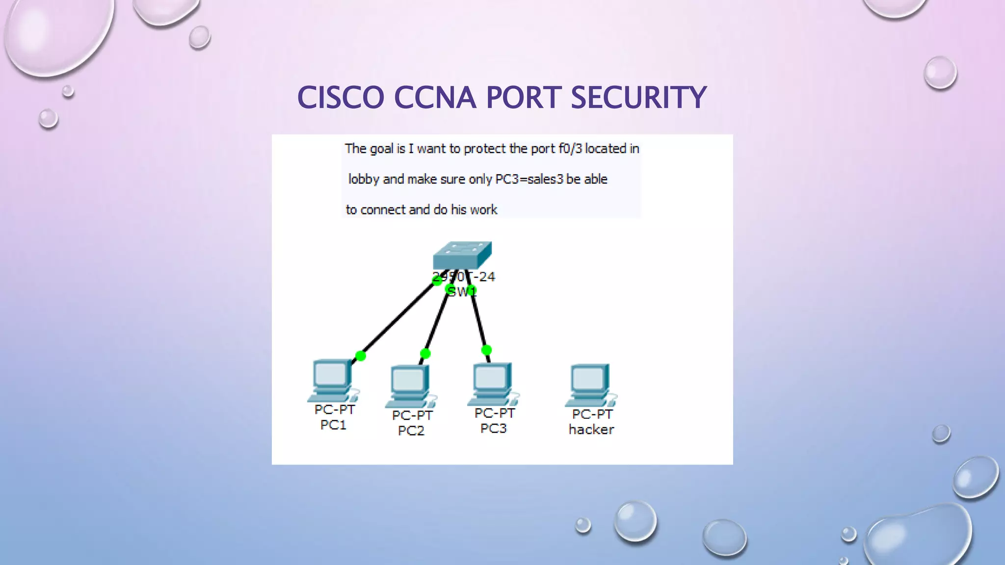 Cisco Ccna Port Security Pptx Information And Network Security Computing
