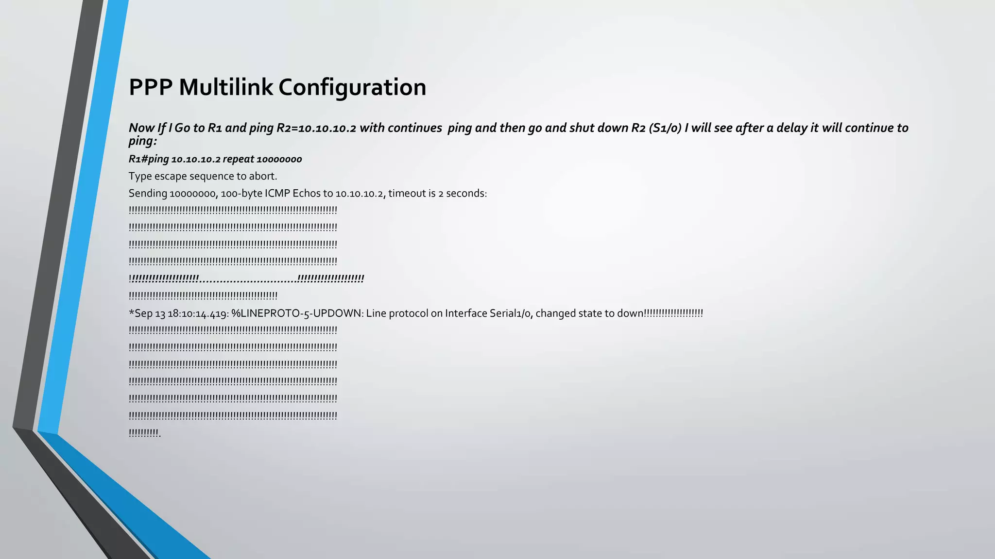 Cisco CCNA- PPP Multilink Configuration | PPTX