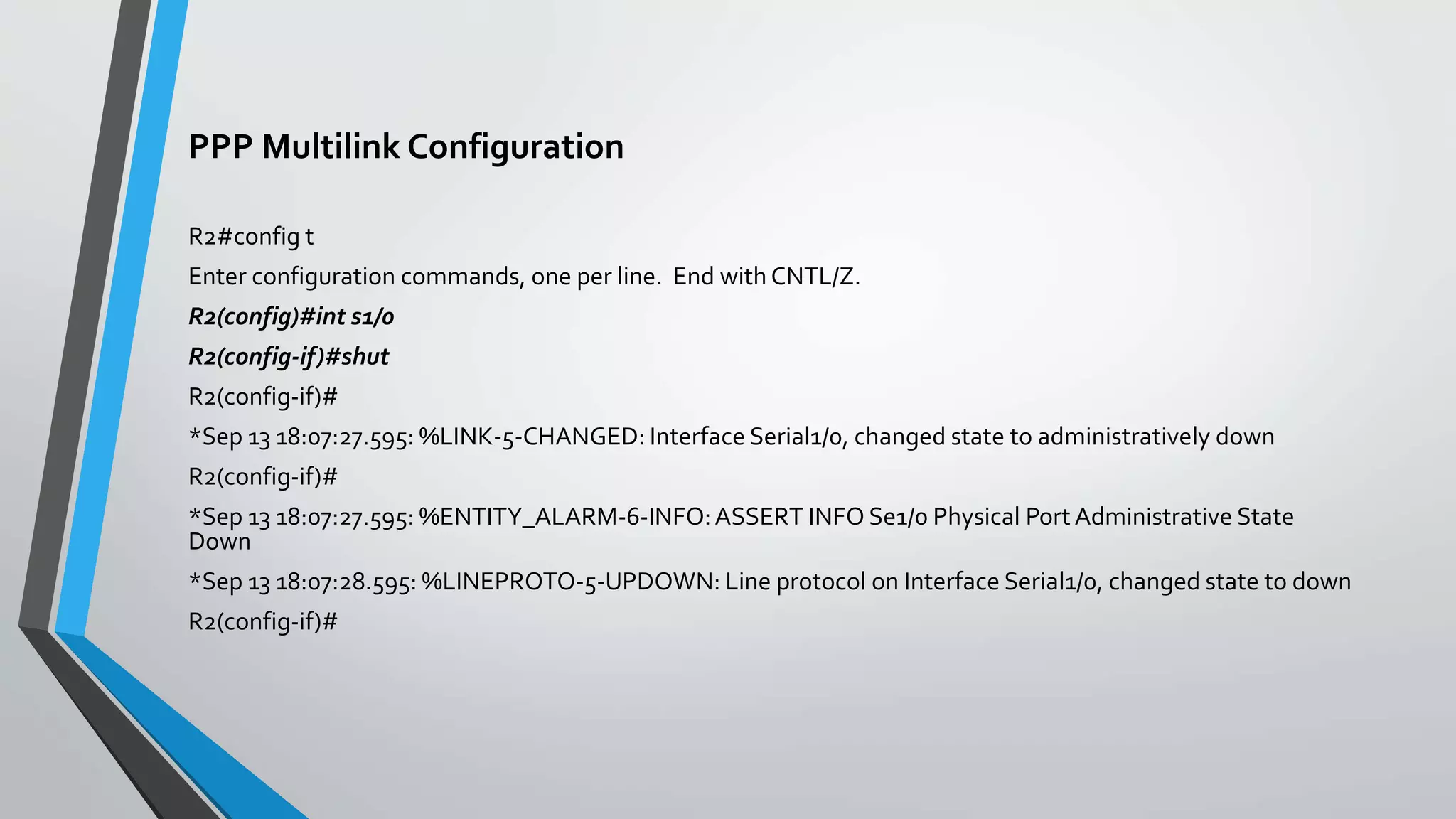 Cisco CCNA- PPP Multilink Configuration | PPTX
