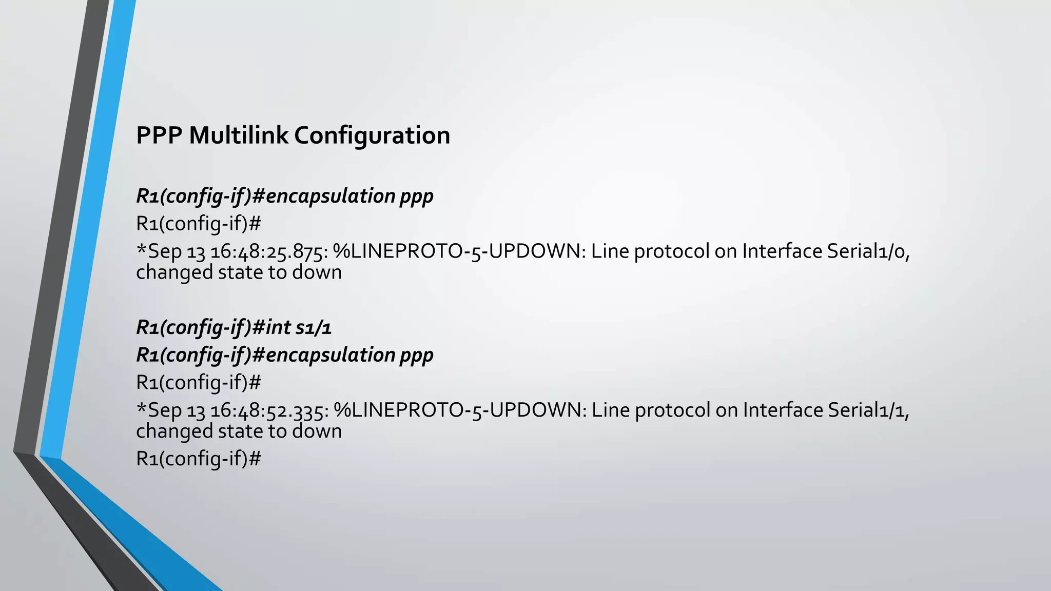 Cisco Ccna Ppp Multilink Configuration Pptx Computer Networking