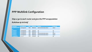 Cisco CCNA- PPP Multilink Configuration | PPTX