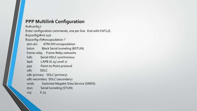 Cisco Ccna Ppp Multilink Configuration Pptx Computer Networking Computing