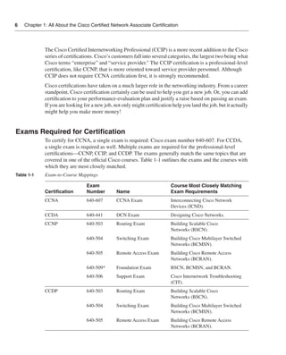 Cisco ccna exam #640 607 certification guide (3rd edition) | PDF