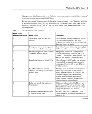 Cisco ccna exam #640 607 certification guide (3rd edition) | PDF