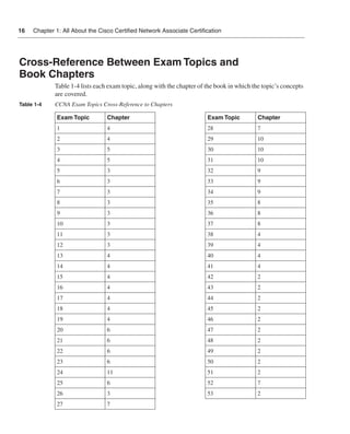Cisco ccna exam #640 607 certification guide (3rd edition) | PDF