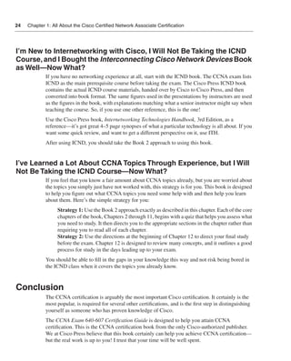 Cisco ccna exam #640 607 certification guide (3rd edition) | PDF