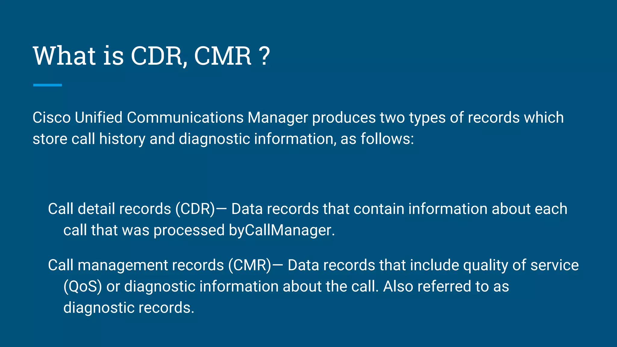 Cisco cdr reporting it’s easy if you do it smart | PPTX