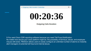 Cisco cdr reporting it’s easy if you do it smart | PPTX