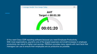 Cisco cdr reporting it’s easy if you do it smart | PPTX