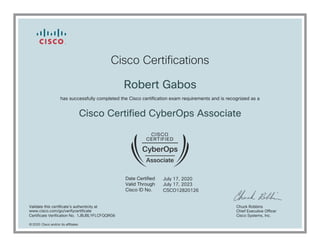 Cisco Certified CyberOps Associate | PDF