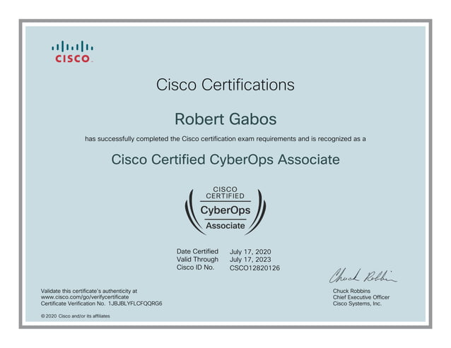 Cisco Certified CyberOps Associate | PDF