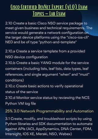 CCIE Devante v1.0 and Certifications and training | PDF