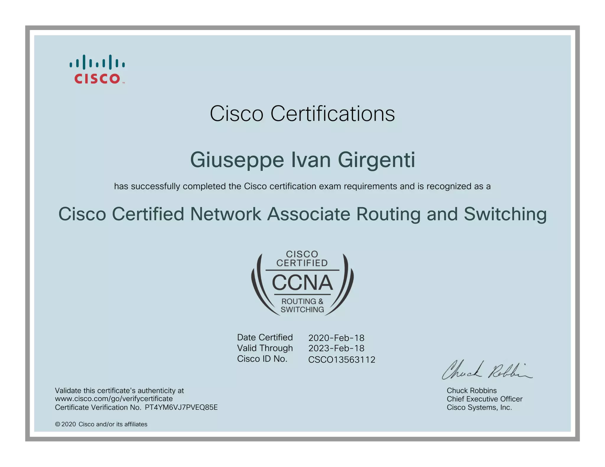Cisco certified network associate routing and switching certificate | PPT