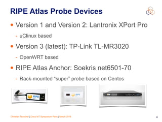 RIPE Atlas - A Measurement Network | PPT