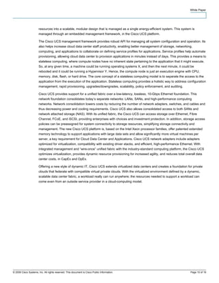 Cisco Cloud Computing White Paper | PDF