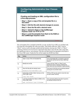 Cisco cme gui features | PDF | Operating Systems | Computer Software and Applications