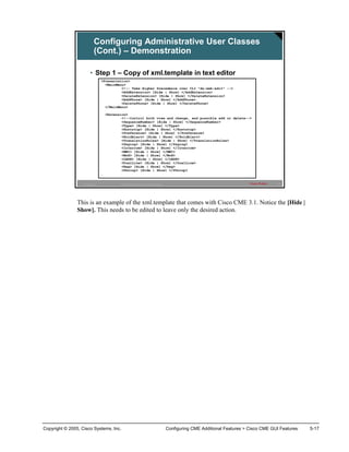 Cisco cme gui features | PDF | Operating Systems | Computer Software and Applications