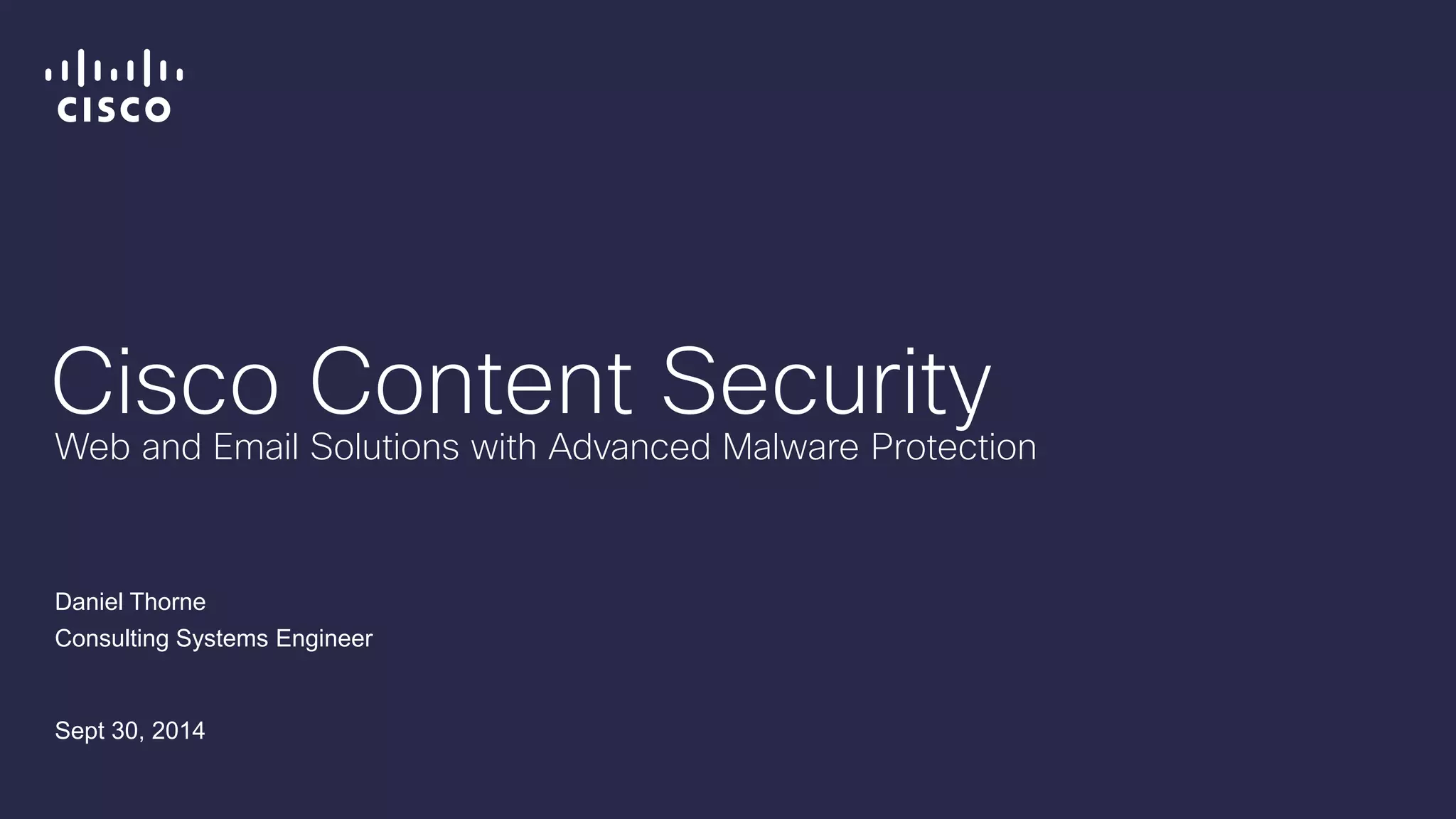 Cisco Content Security | PPT