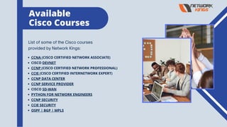 Top Cisco Courses offered by Network Kings | PDF | Computer Networking | Computing