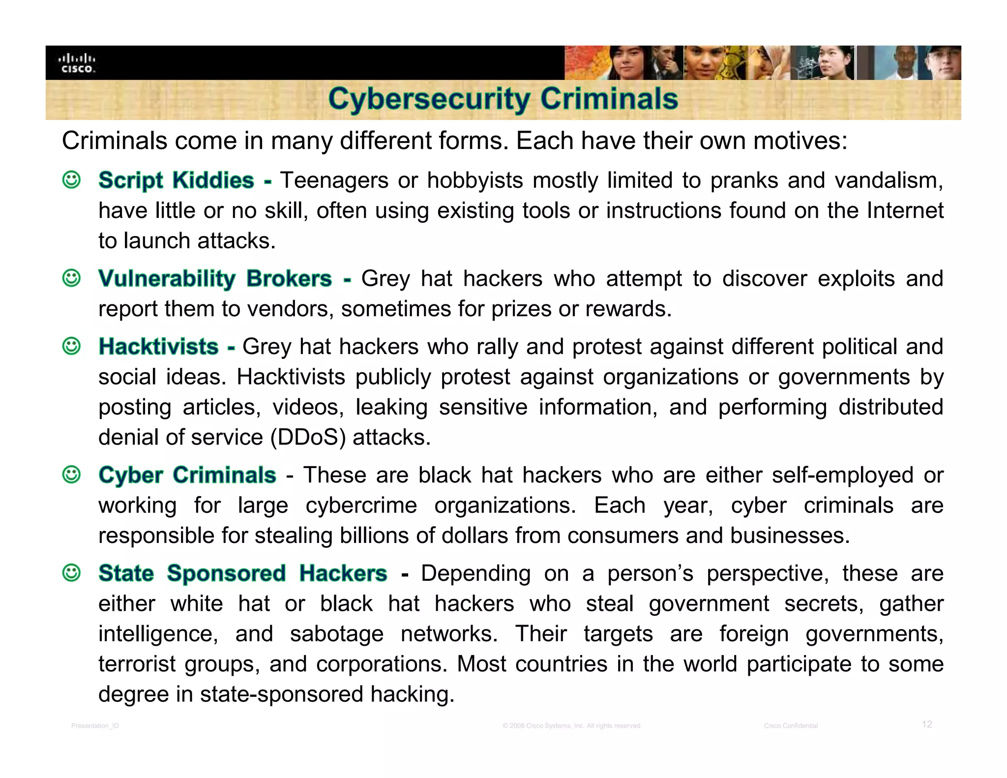 Cisco Cyber Security Essentials Chapter-1 | PDF