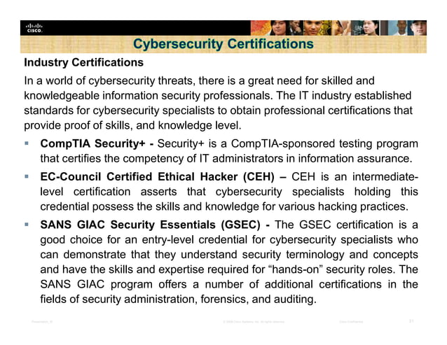 Cisco Cyber Security Essentials Chapter-1 | PDF | Technology Industry | Industries
