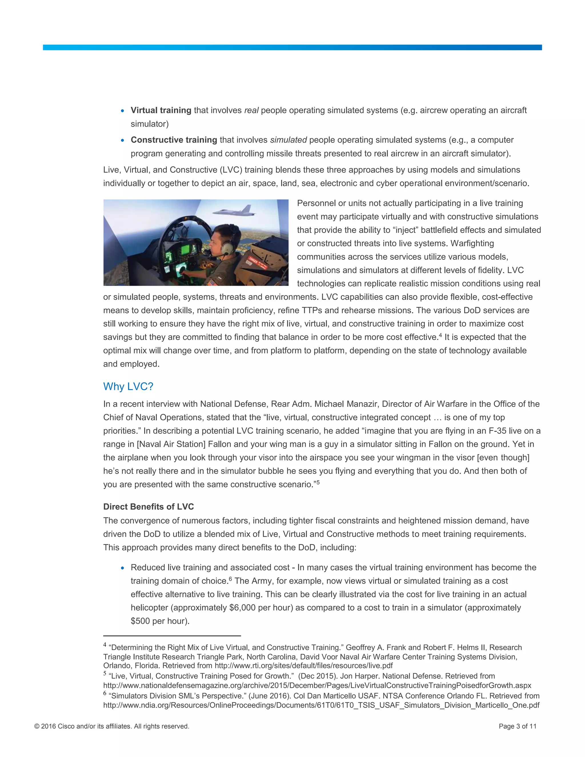 Digital Transformation in Defense: Live, Virtual and Constructive (LVC ...