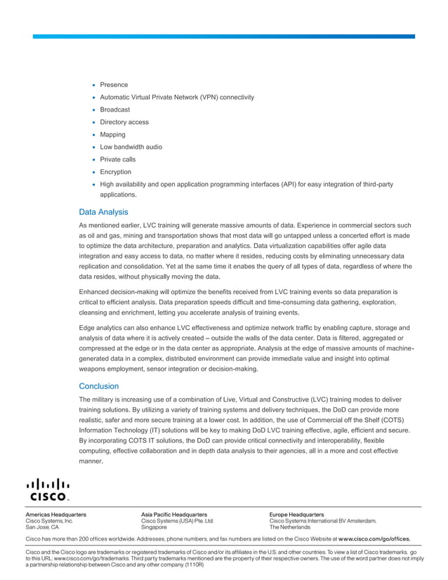 Digital Transformation in Defense: Live, Virtual and Constructive (LVC ...