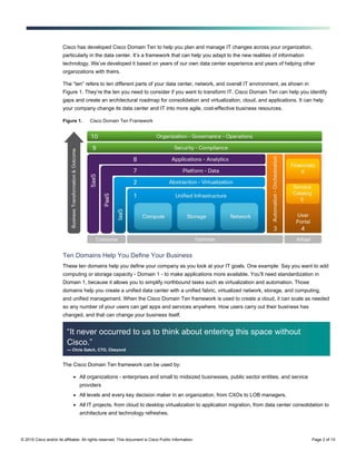 Cisco Domain Ten solution overview | PDF