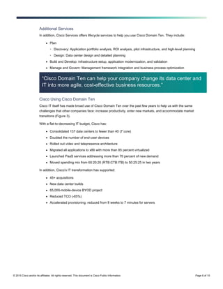 Cisco Domain Ten solution overview | PDF