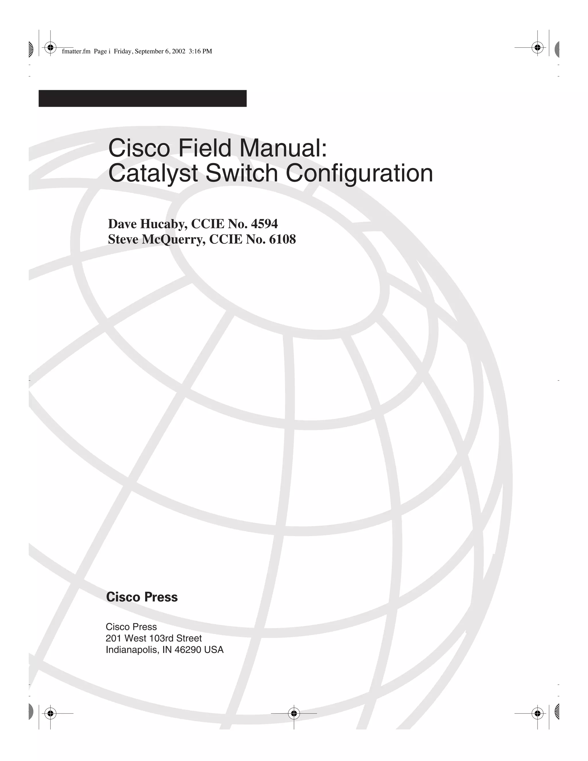 Cisco field manual catalyst switch configuration | PDF | Publishing ...