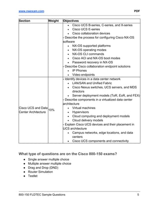 Cisco FLDTEC 800-150 Certification Study Guide | PDF