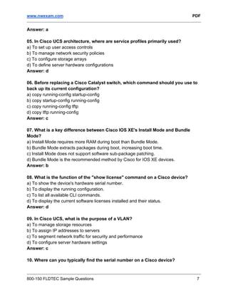 Cisco FLDTEC 800-150 Certification Study Guide | PDF