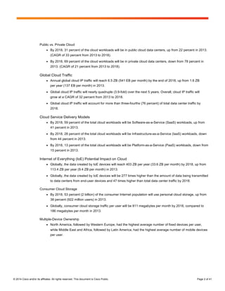 Cisco Global Cloud Index (GCI) 2014 Whitepaper | PDF