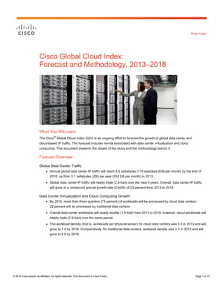 Cisco Global Cloud Index (GCI) 2014 Whitepaper | PDF