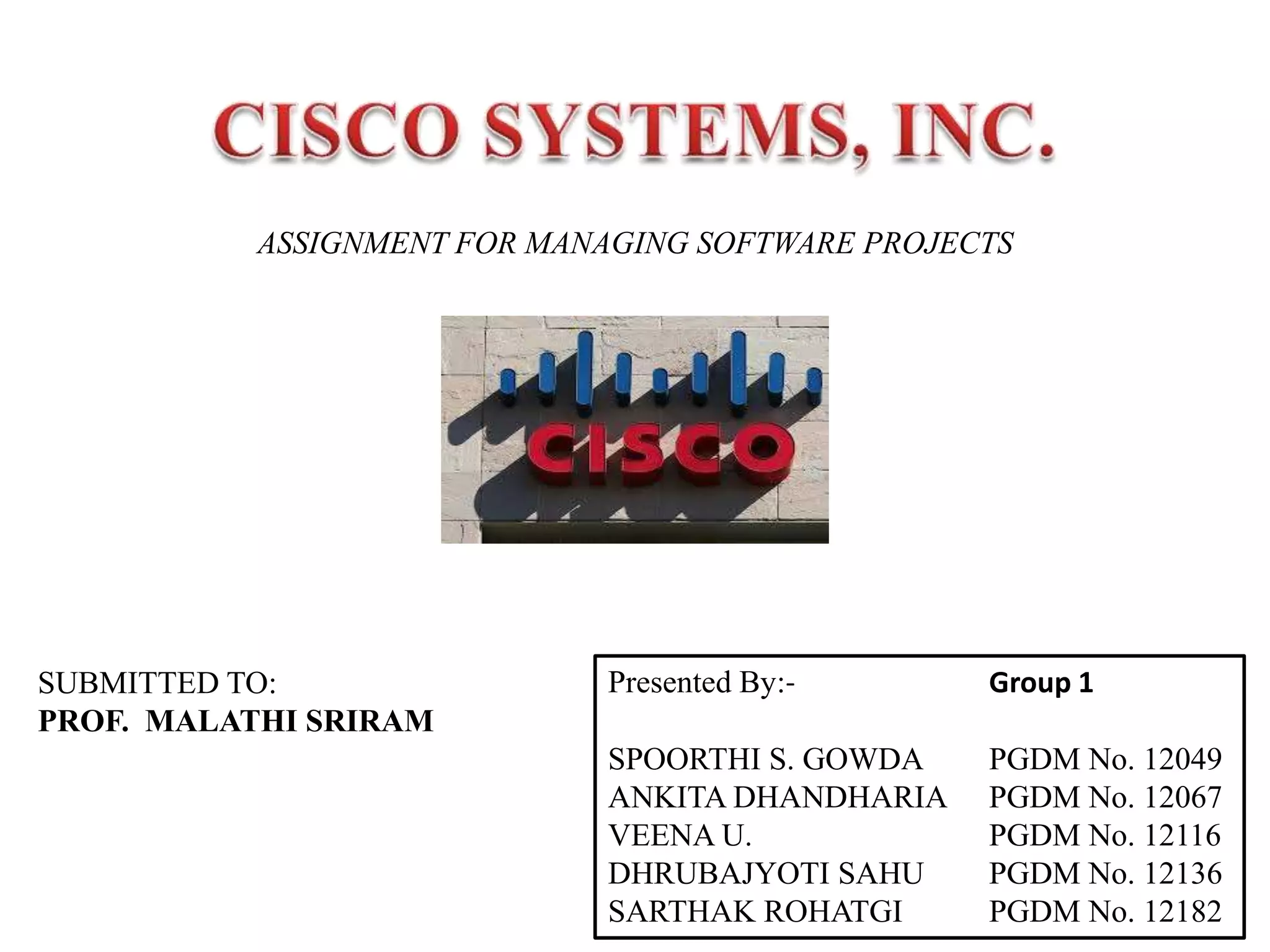 Cisco group1 | PPT