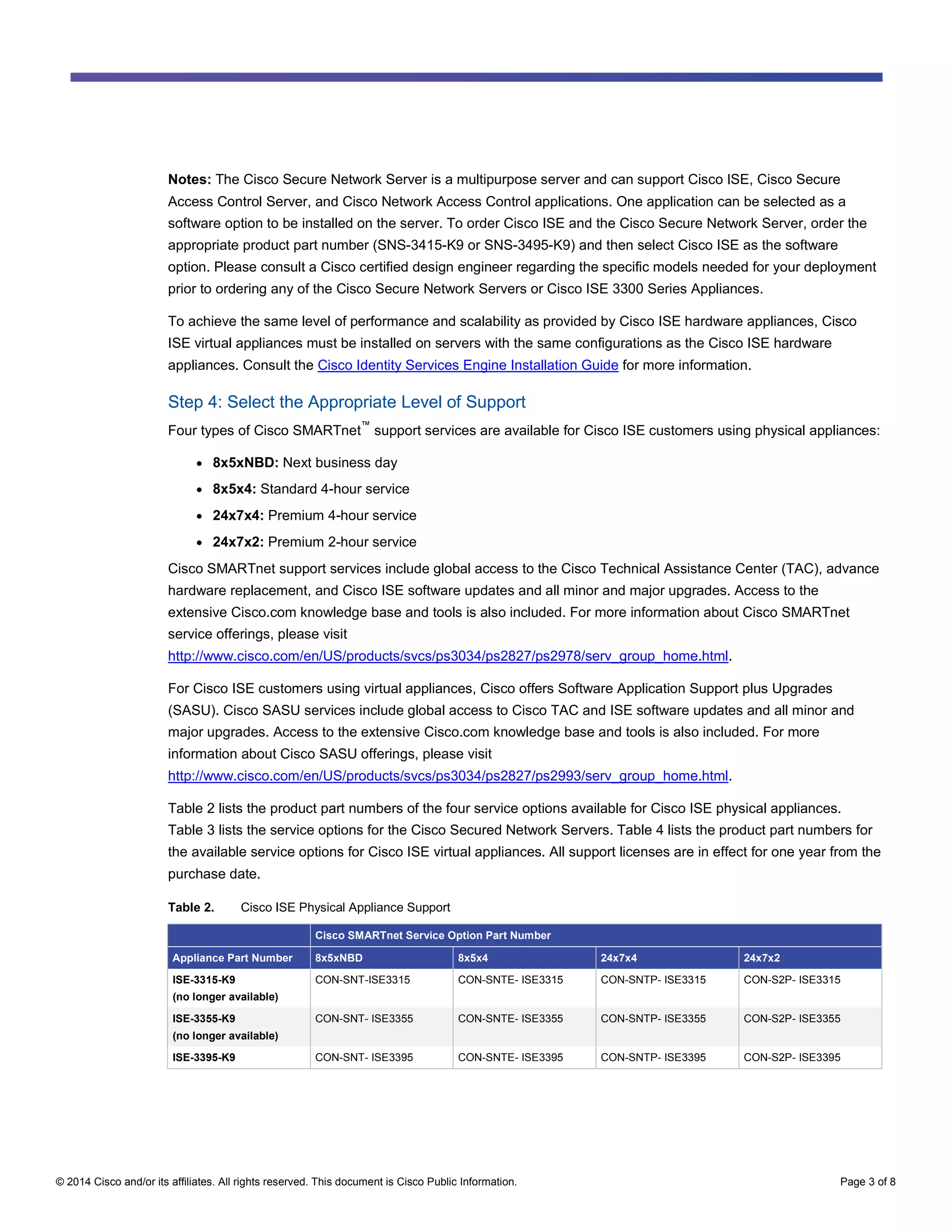Cisco identity services engine (ise) ordering steps & guide | PDF