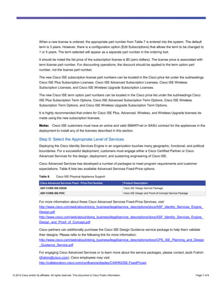 Cisco identity services engine (ise) ordering steps & guide | PDF