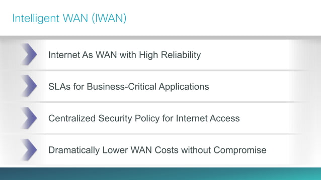 Cisco IWAN – Intelligent Connectivity for Today’s Reality | PPT