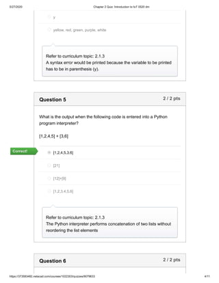 Cisco introduction to iot chapter 2 quiz | PDF | Computer Networking ...