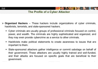 The need for Cybersecurity - Cisco Intro to Cybersec Chap-1 | PPT