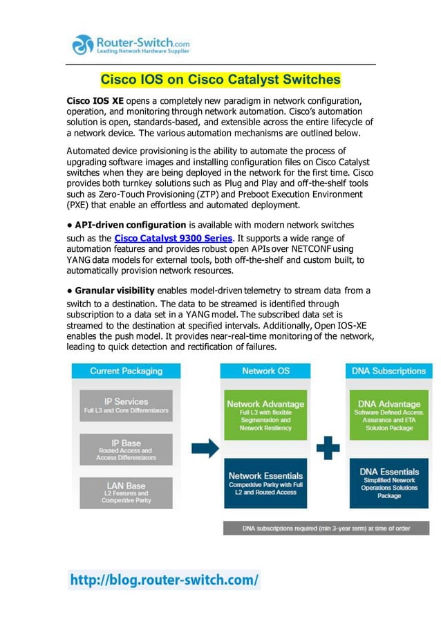 Cisco ios on cisco catalyst switches | PDF