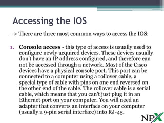 Cisco ios overview | PPTX