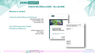 Cisco IOS shellcode: All-in-one | PPTX