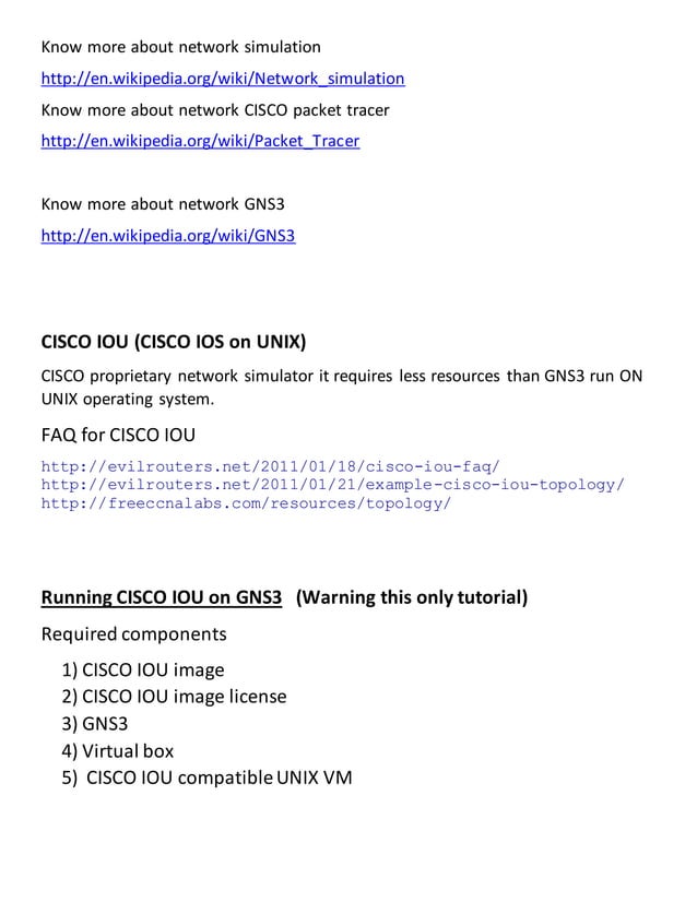 Cisco iou installation | PDF