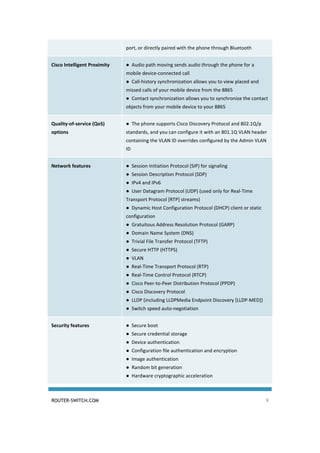Cisco ip phone 8800 series datasheet | PDF