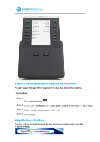 Cisco ip phone key expansion module setup | PDF